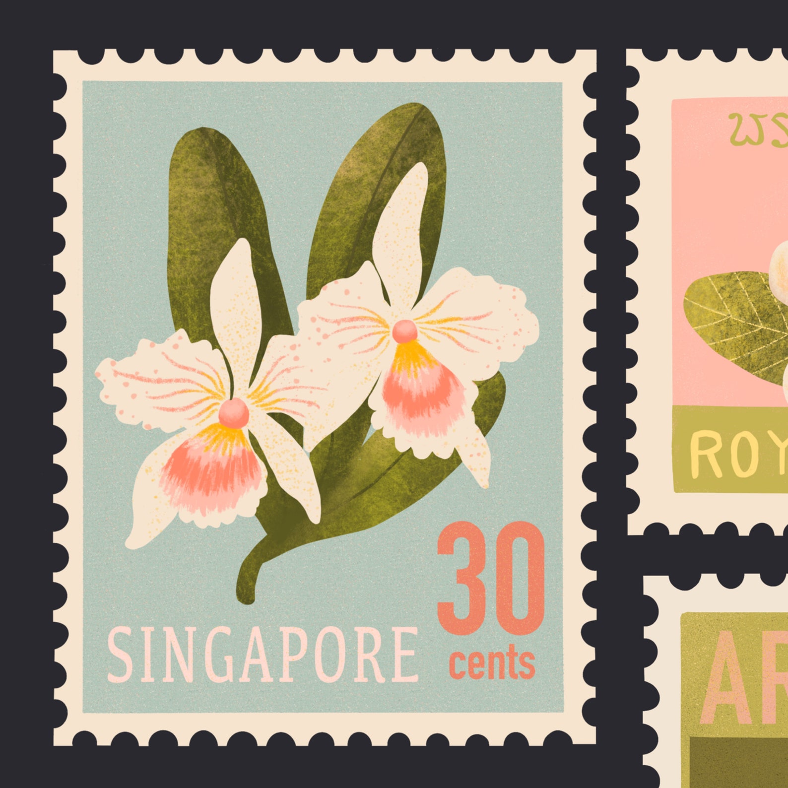 Postage Stamps / Postage Stamps Poster / Vintage Post Stamps, Vintage ...