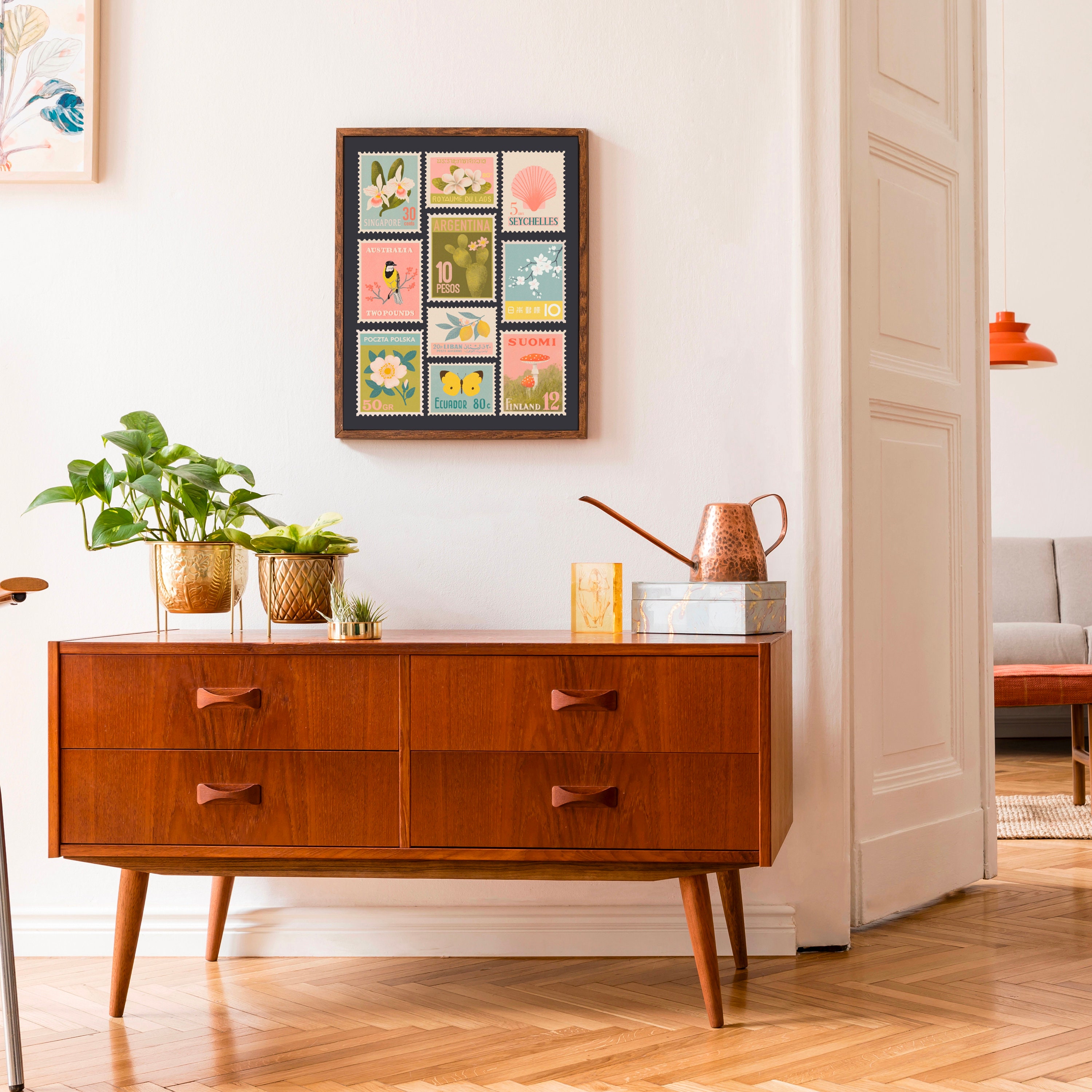 Postage Stamps / Postage Stamps Poster / Vintage Post Stamps, Vintage ...