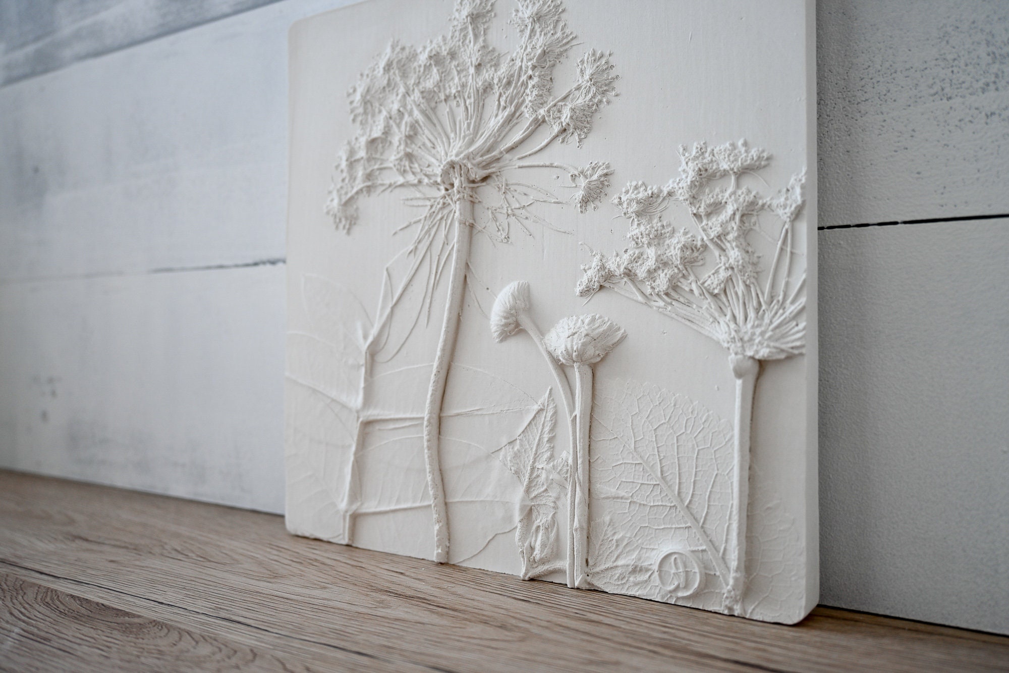 Relief-Fliese Wanddeko Pflanzenbild Gipsbild Geschenke mit | Etsy