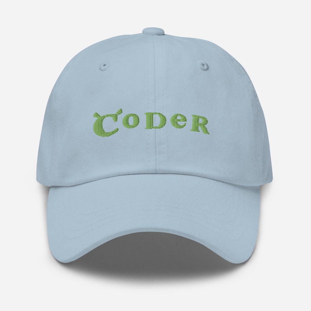 Shrek Coder Embroidered Baseball Cap for Men / Women Funny Hat Perfect ...