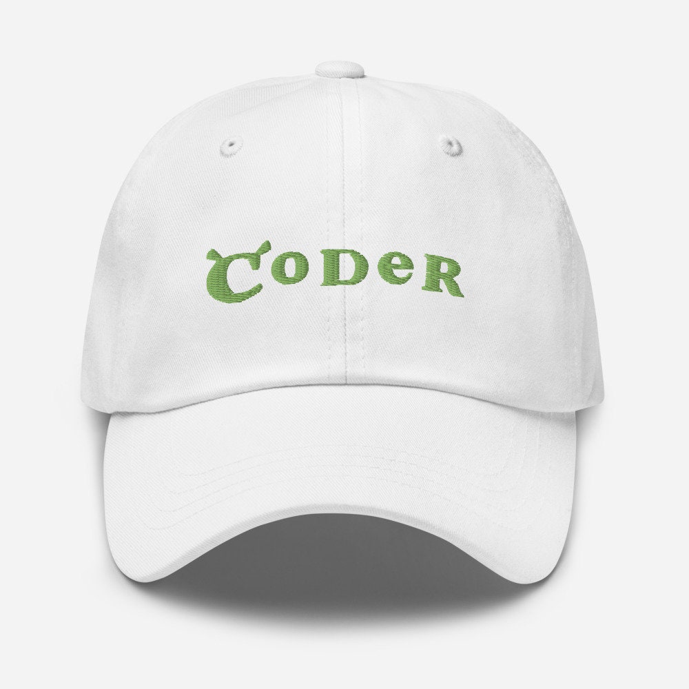 Shrek Coder Embroidered Baseball Cap for Men / Women Funny Hat Perfect ...