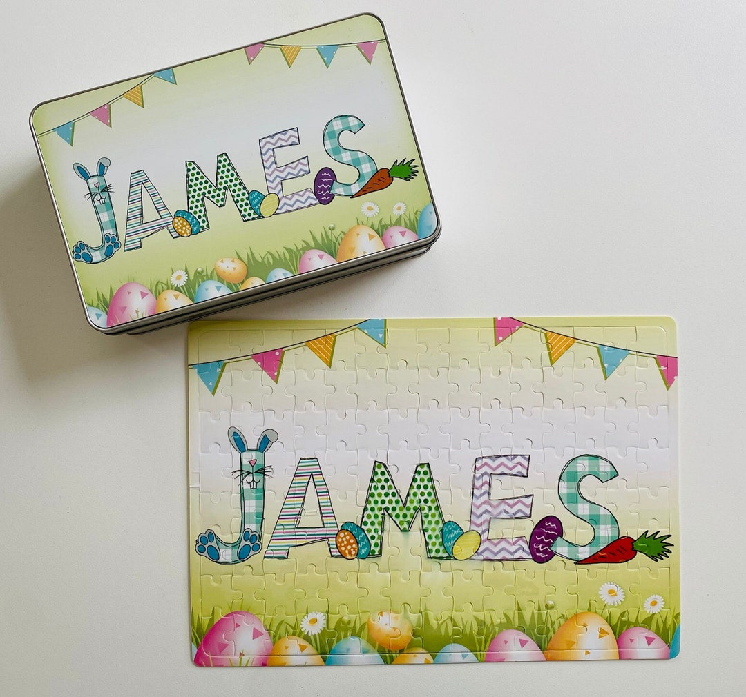 Personalized Easter Jigsaw Puzzle: Easter Basket Stuffer With Keepsake ...