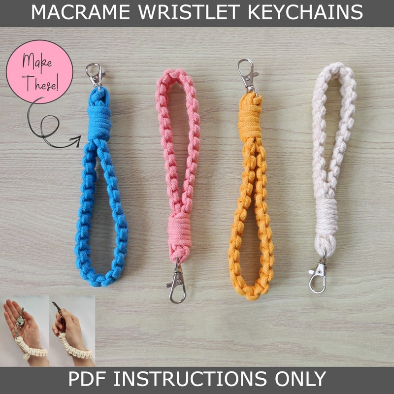 Macrame Keychain Pattern - Etsy