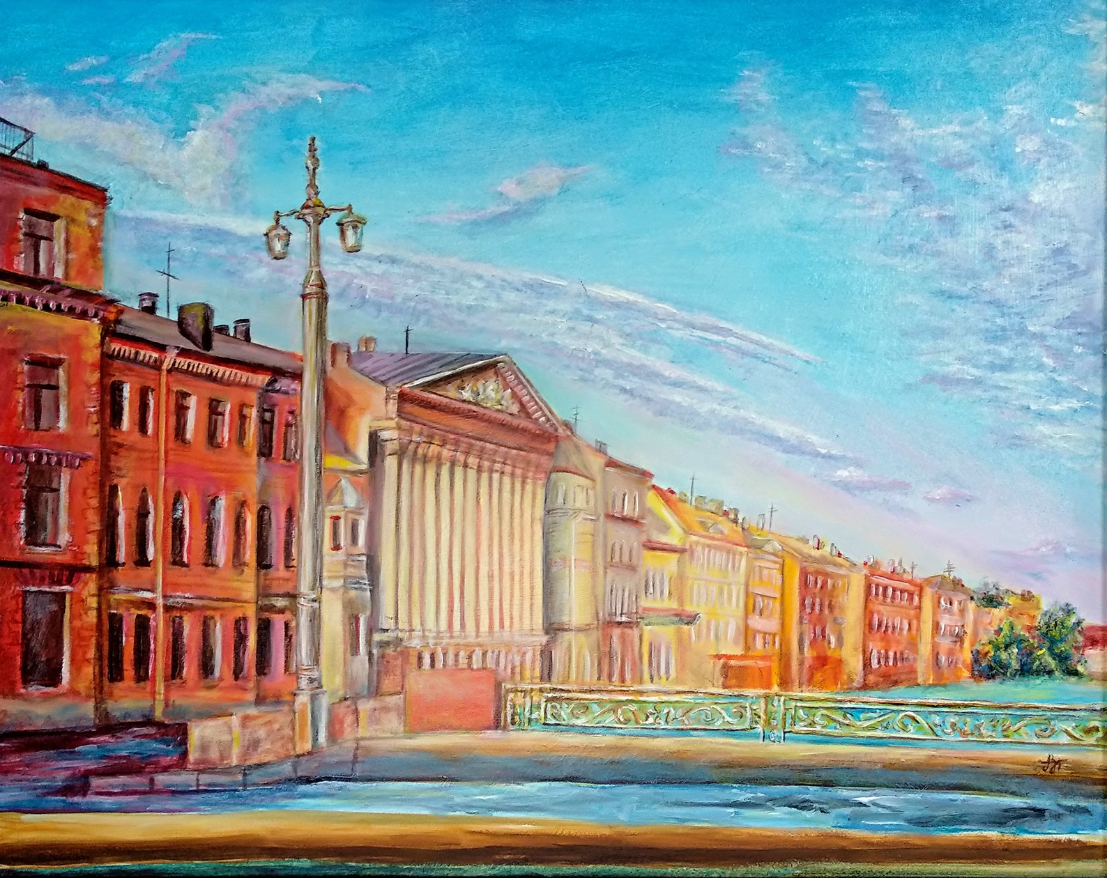 Rome Painting Landscape Original Art Cityscape Colorful Wall | Etsy