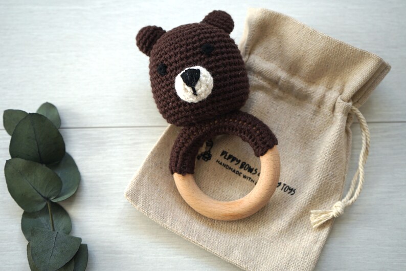 Crochet Rattle/crochet Teething Rings/baby Knitted Rattle/crochet and ...