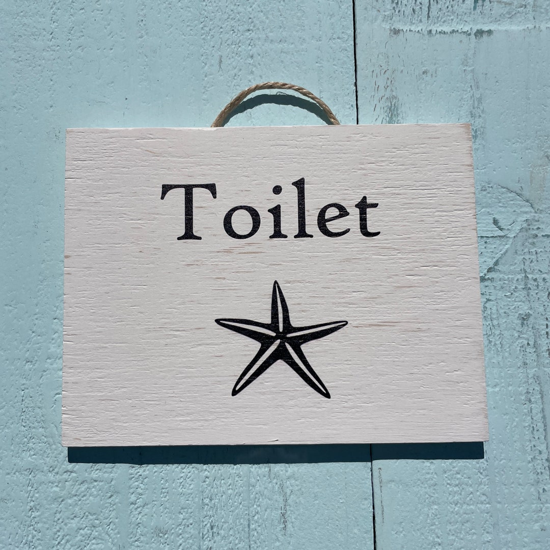 Toilet Sign - Wooden Signs With Quotes - Home Decor - Bathroom Decor ...