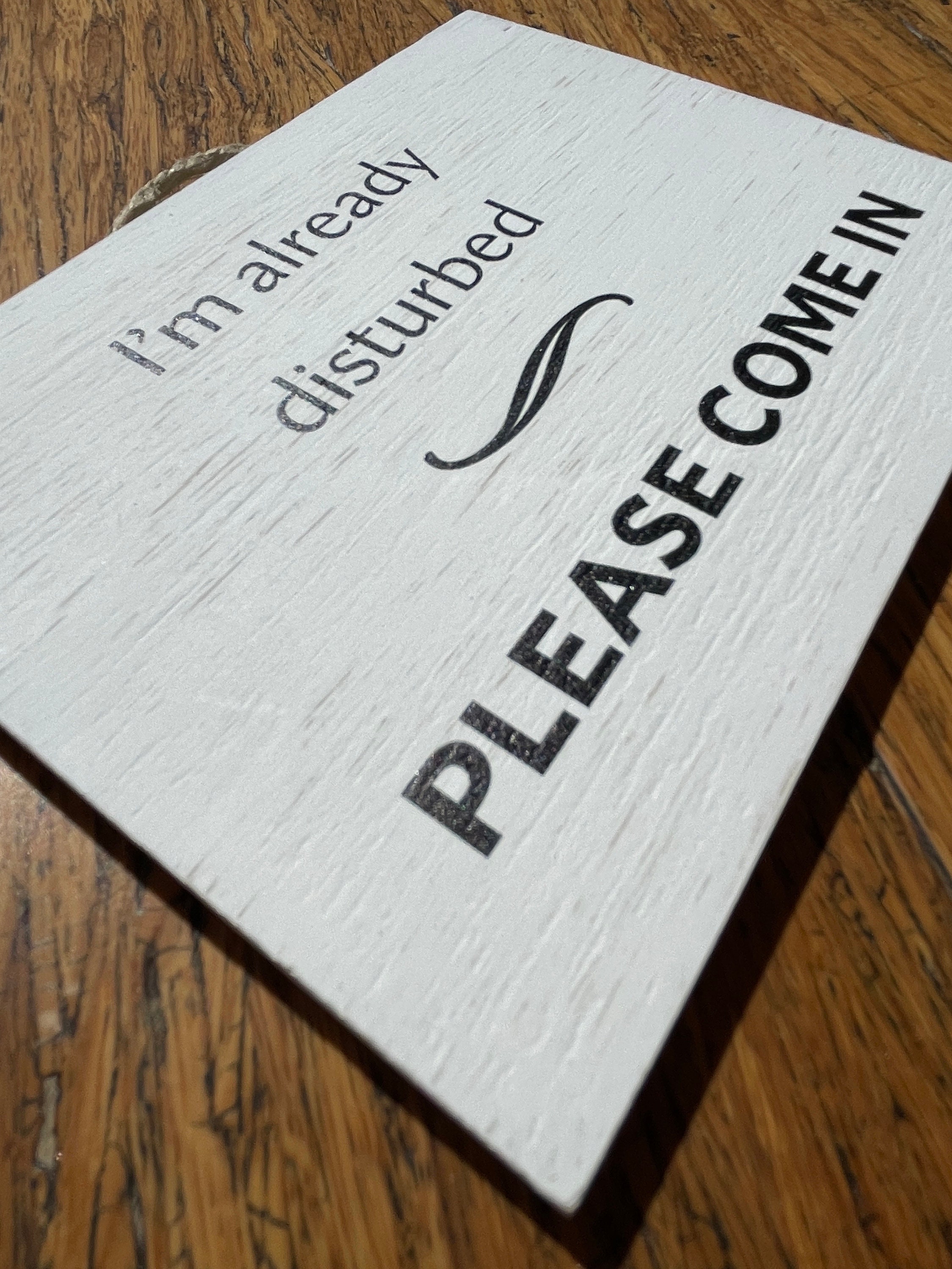 Im Already Disturbed Door Sign Porch Sign Porch Decor - Etsy Australia