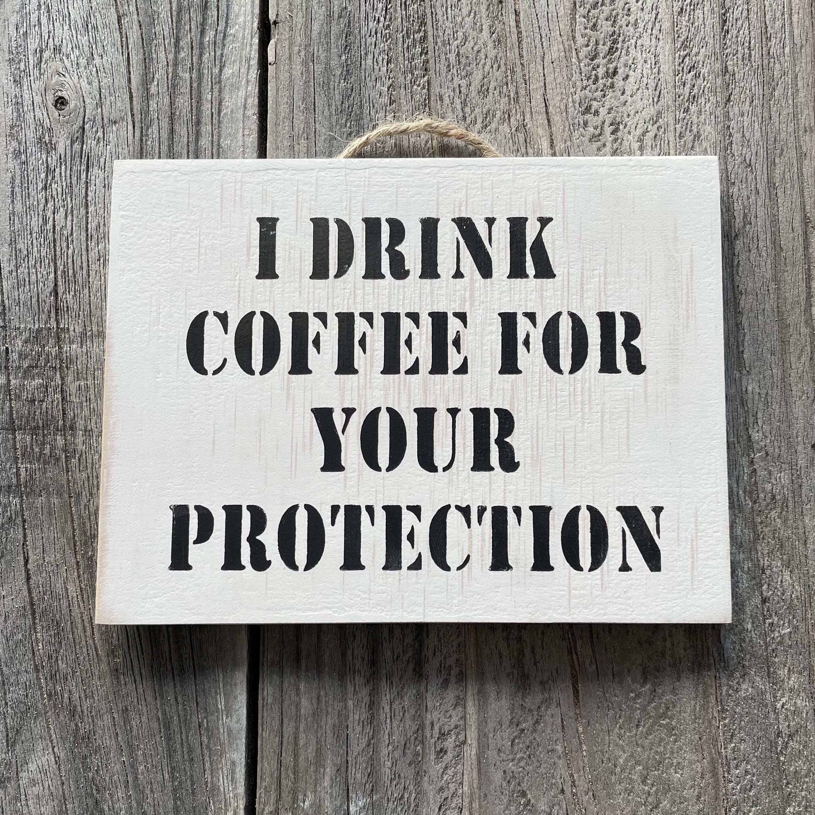 I Drink Coffee Funny Signs For Kitchen Coffee Sign | Etsy