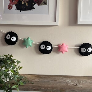 Felt Soot Sprite Garland - Etsy