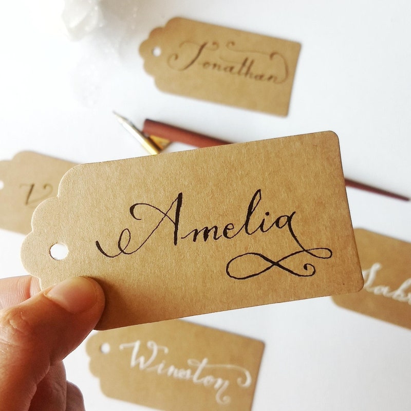 Wedding Name Tags - Etsy