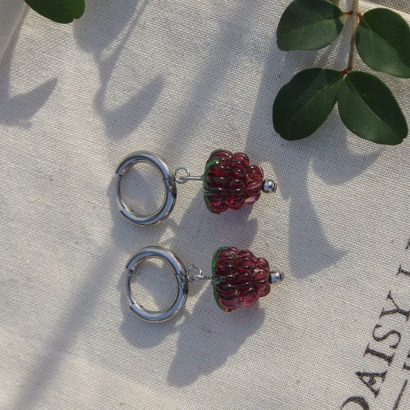 Blackberry Earrings - Etsy