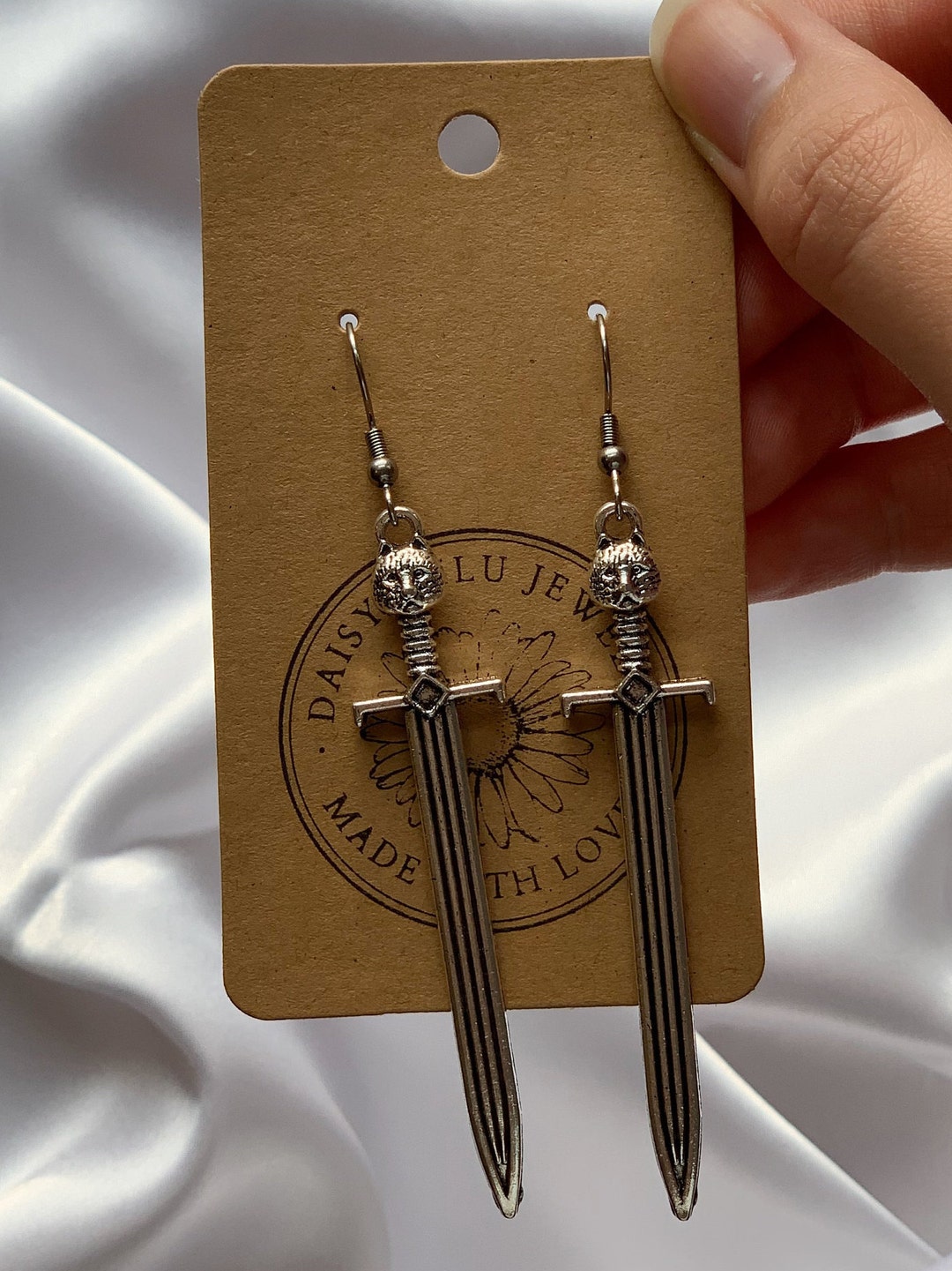 Long Sword Earrings - Etsy