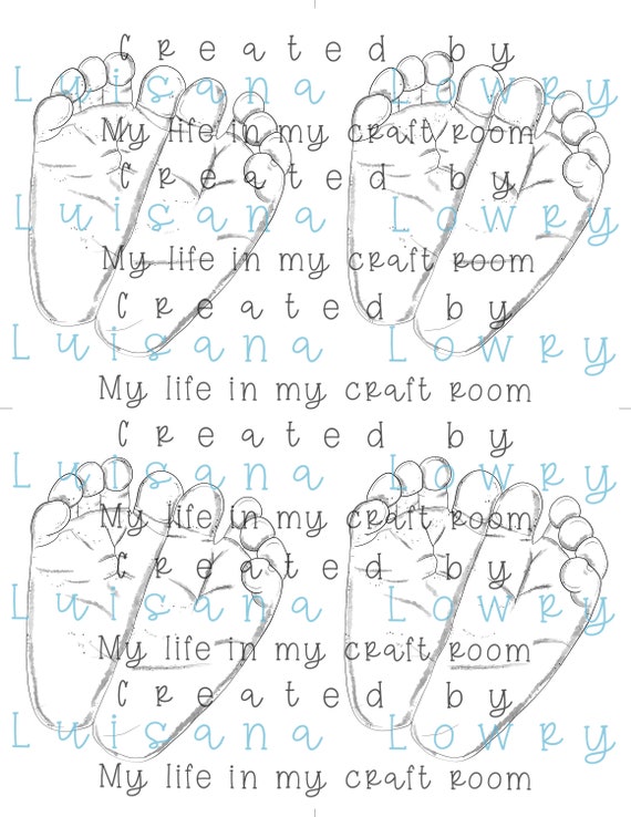 Newborn Baby Feet Digital Printable | Etsy