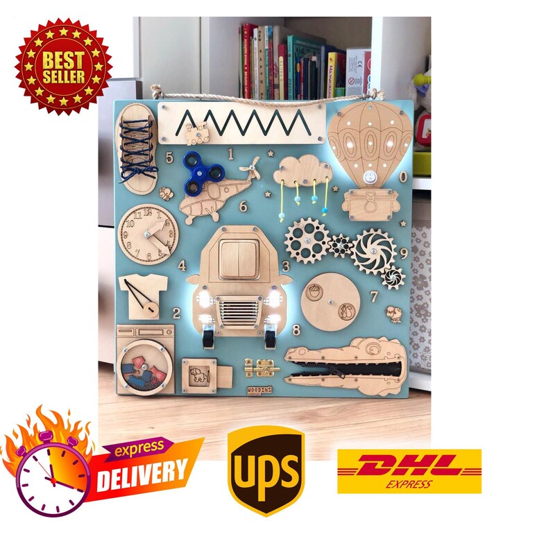 Montessori Big Busy Board - Etsy