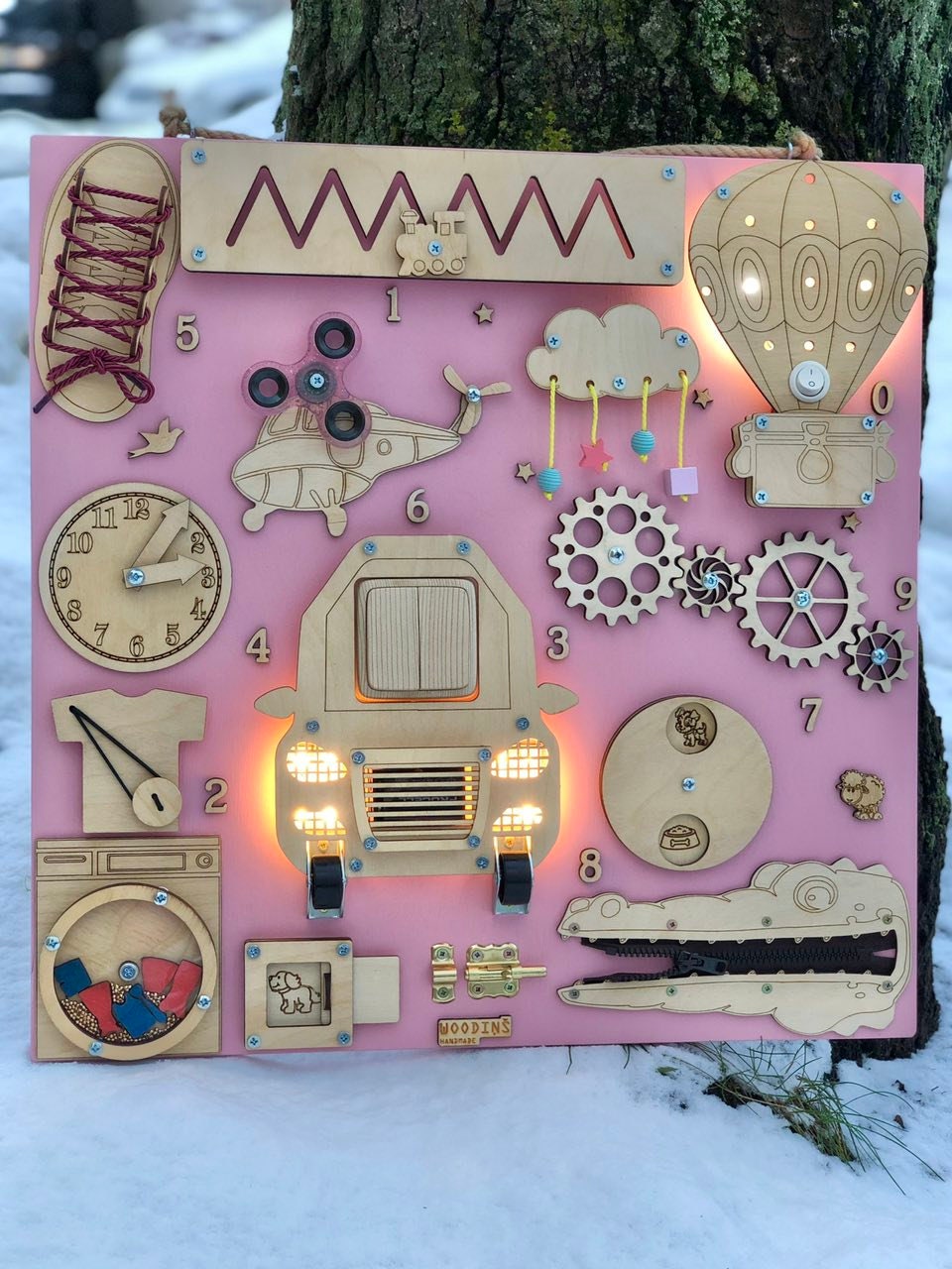 LED BIG Busy Board Montessori Educational Activitytoy | Etsy