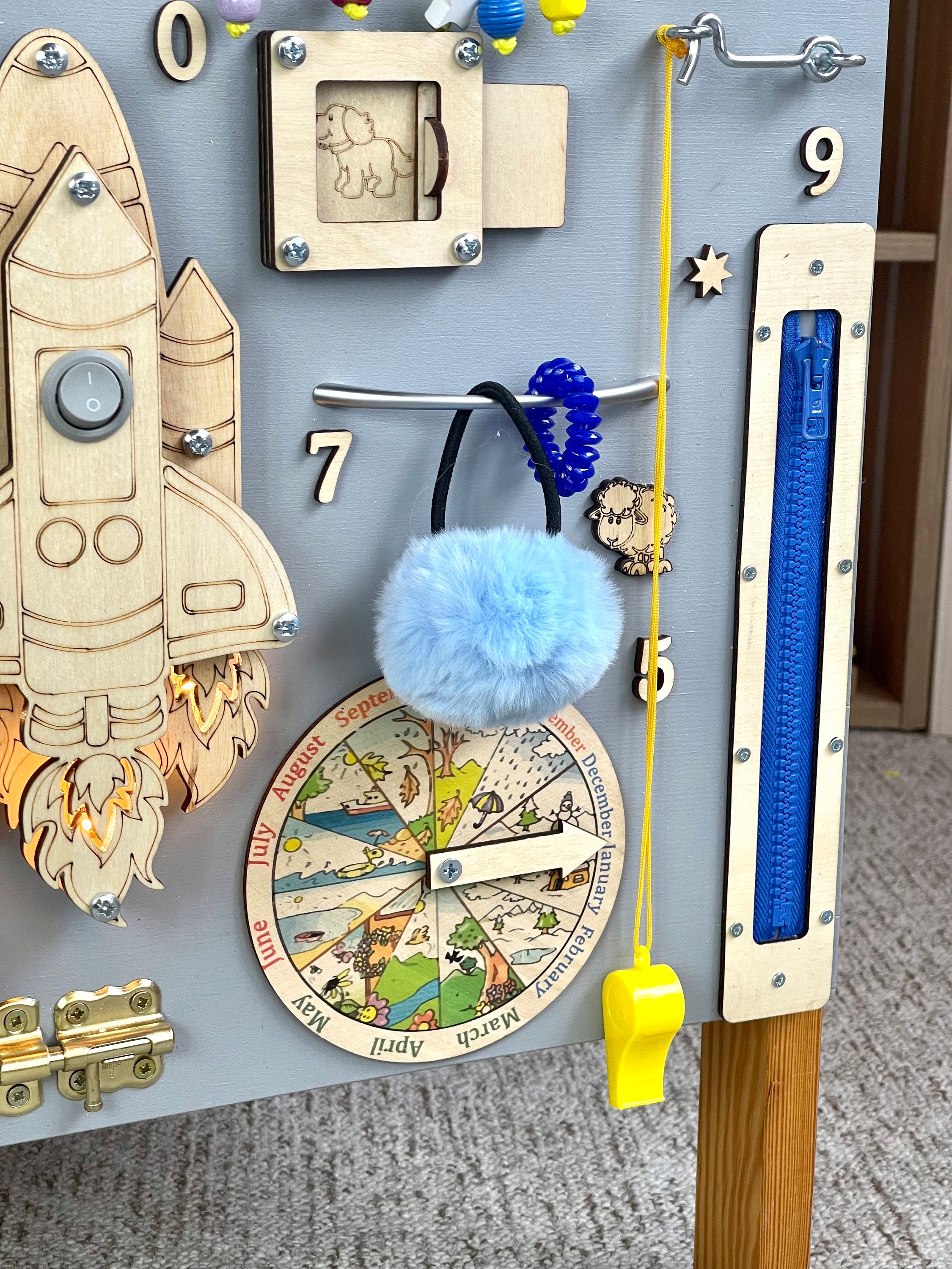 LED BIG Busy Board Montessori Educational Activitytoy - Etsy