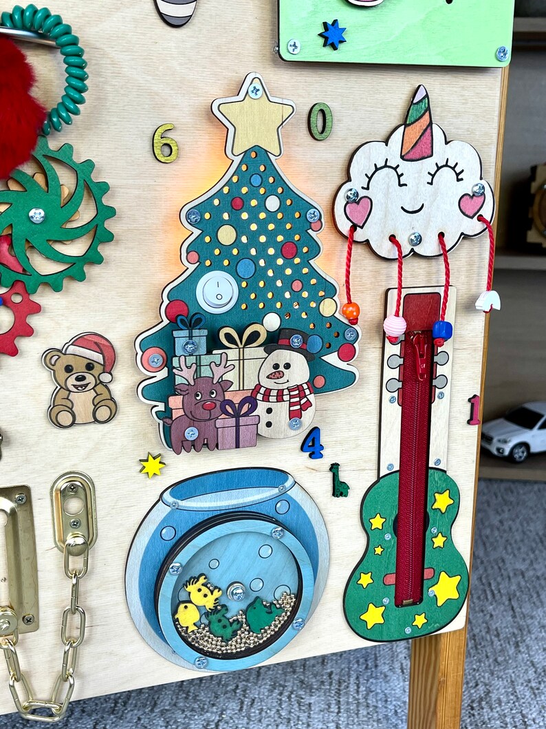 LED BIG Busy Board Montessori Educational Activitytoy - Etsy