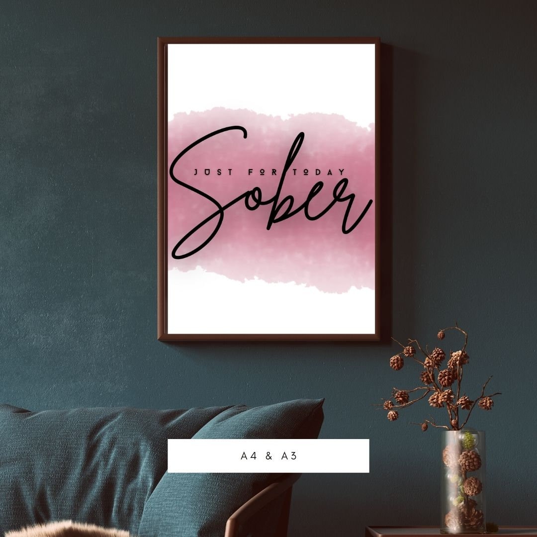 Sobriety Wall Decor | Sobriety Gift | Instant Download | Sober ...