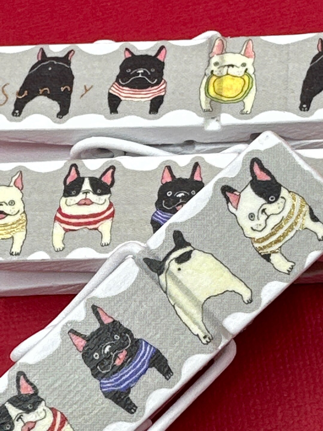 NEW Frenchies French Bulldogs Chip Snack Clips Set/3 - Etsy