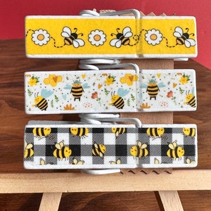 NEW Bumble Bee Trio Wood Clothespin Chip Clips - Etsy