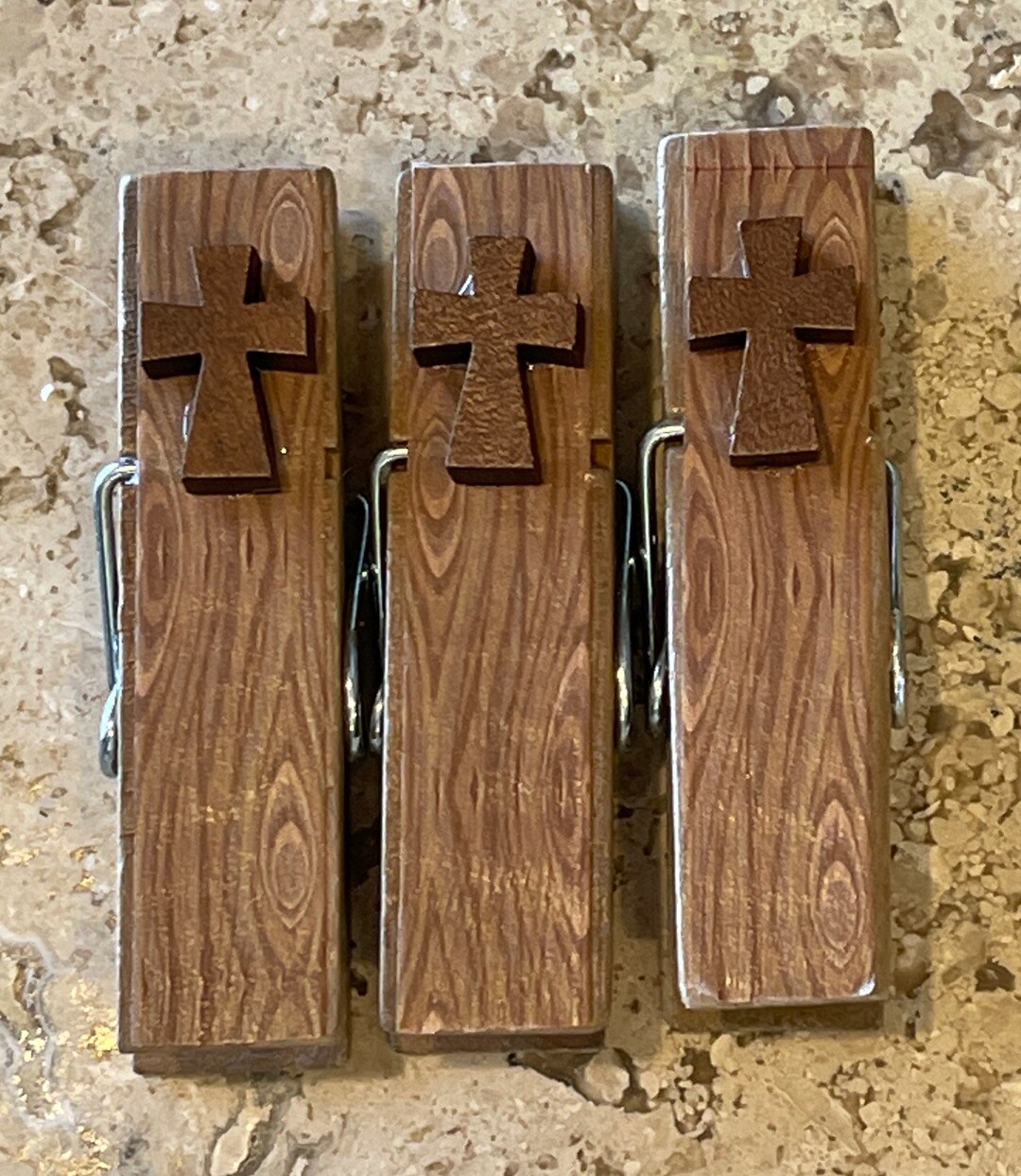 Wooden Cross Chip Snack Clips Set/3 - Etsy