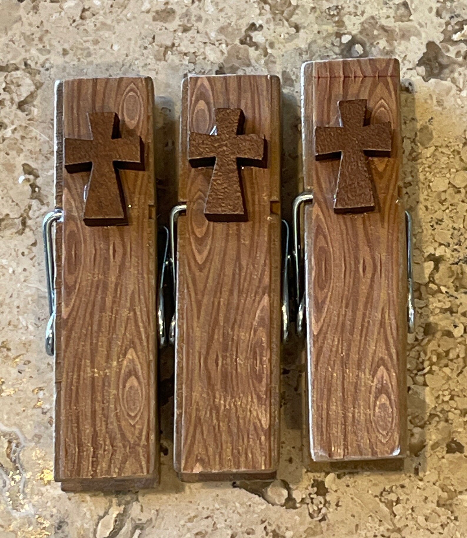 Wooden Cross Chip Snack Clips Set/3 - Etsy