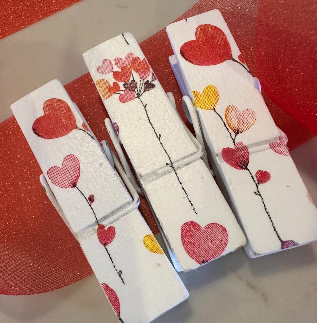 NEW Valentine Bouquet Hearts Snack Chip Clips - Etsy