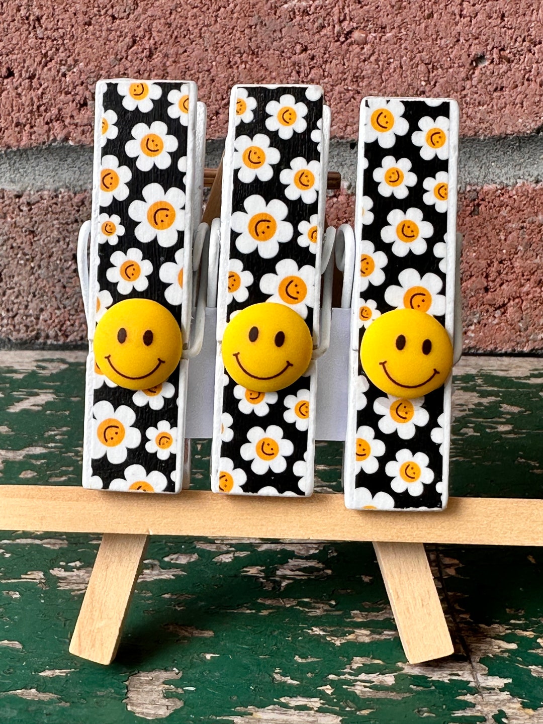 NEW Smiley Face Flower Chip Bag Clip - Etsy