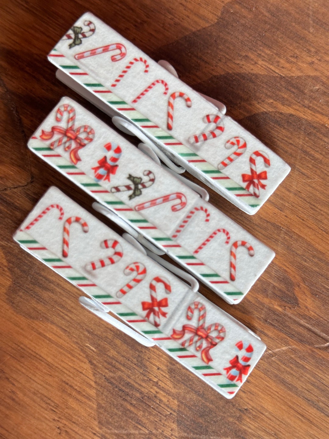 NEW Christmas Holiday Candy Cane Chip Bag Clips - Etsy