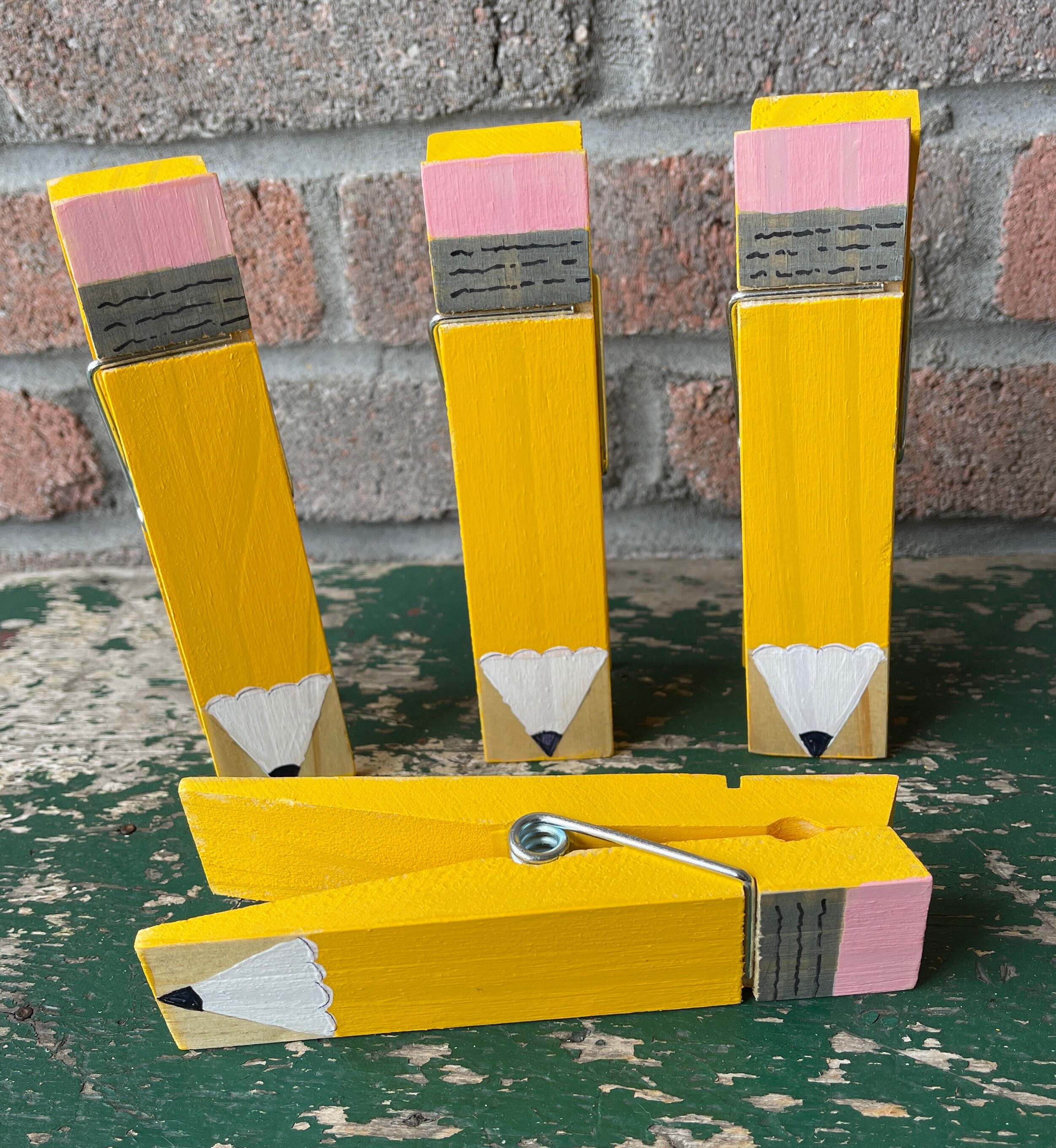 Large 6” Pencil Clothespin Clip