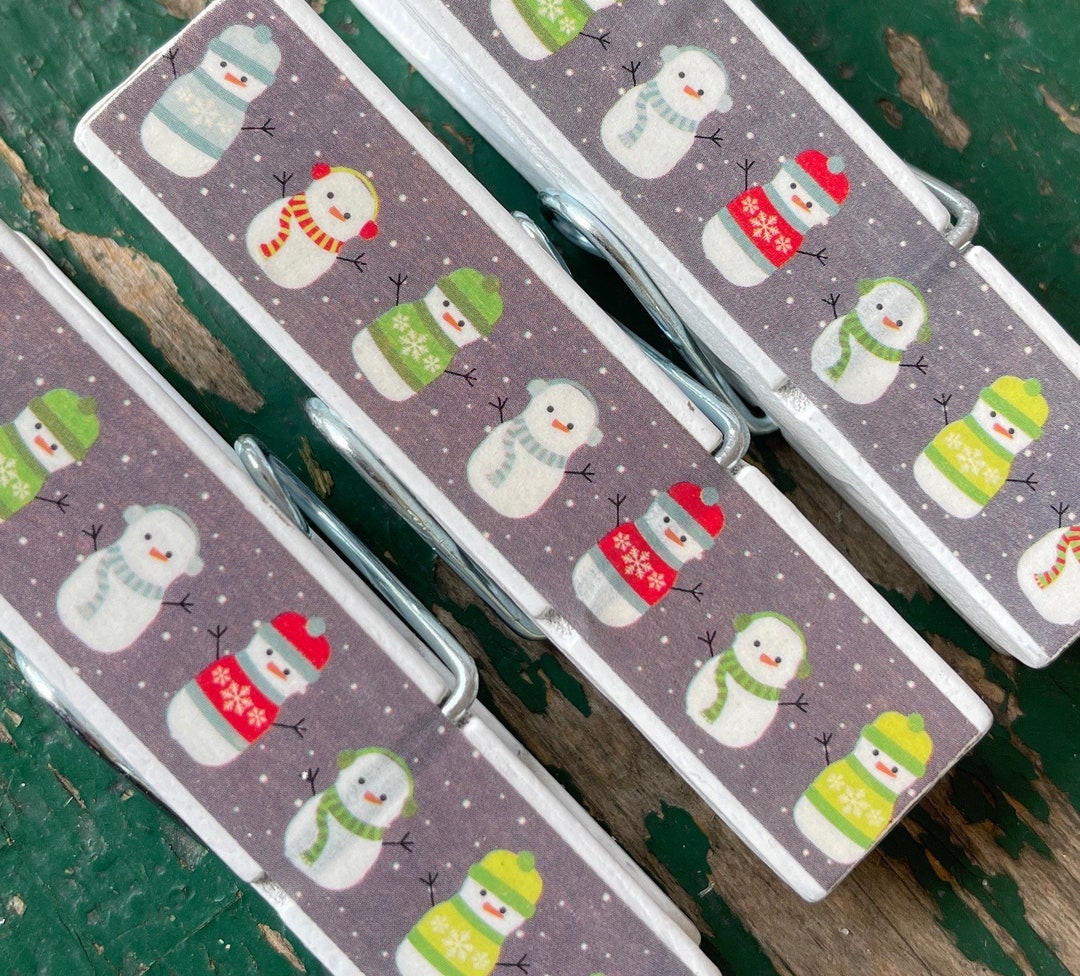 NEW Christmas Snowmen Holiday Chip Clip Set/3 - Etsy
