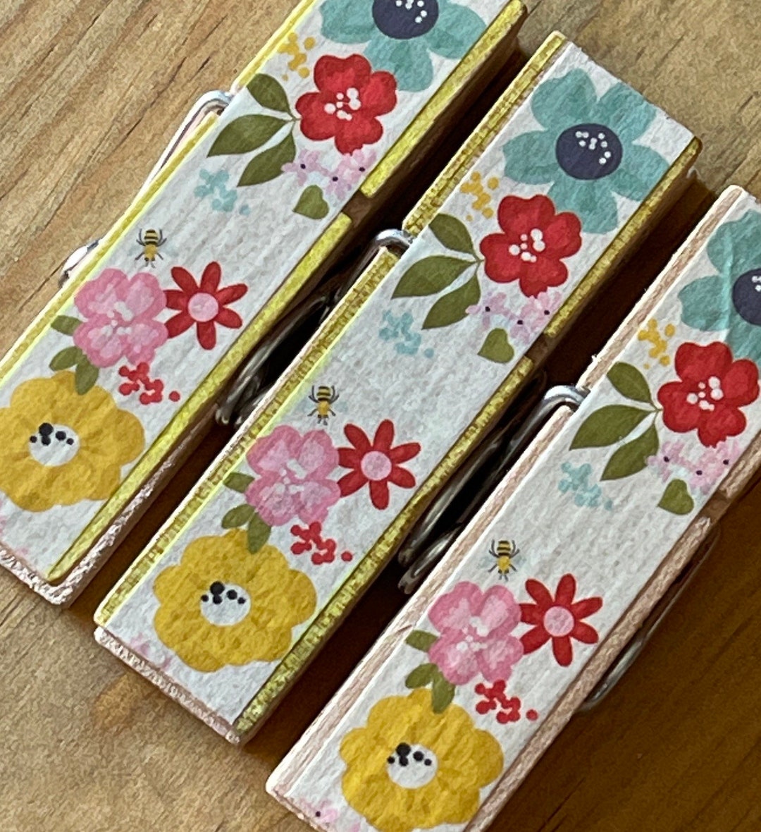 Spring Flowers Chip Snack Clips Set/3 - Etsy
