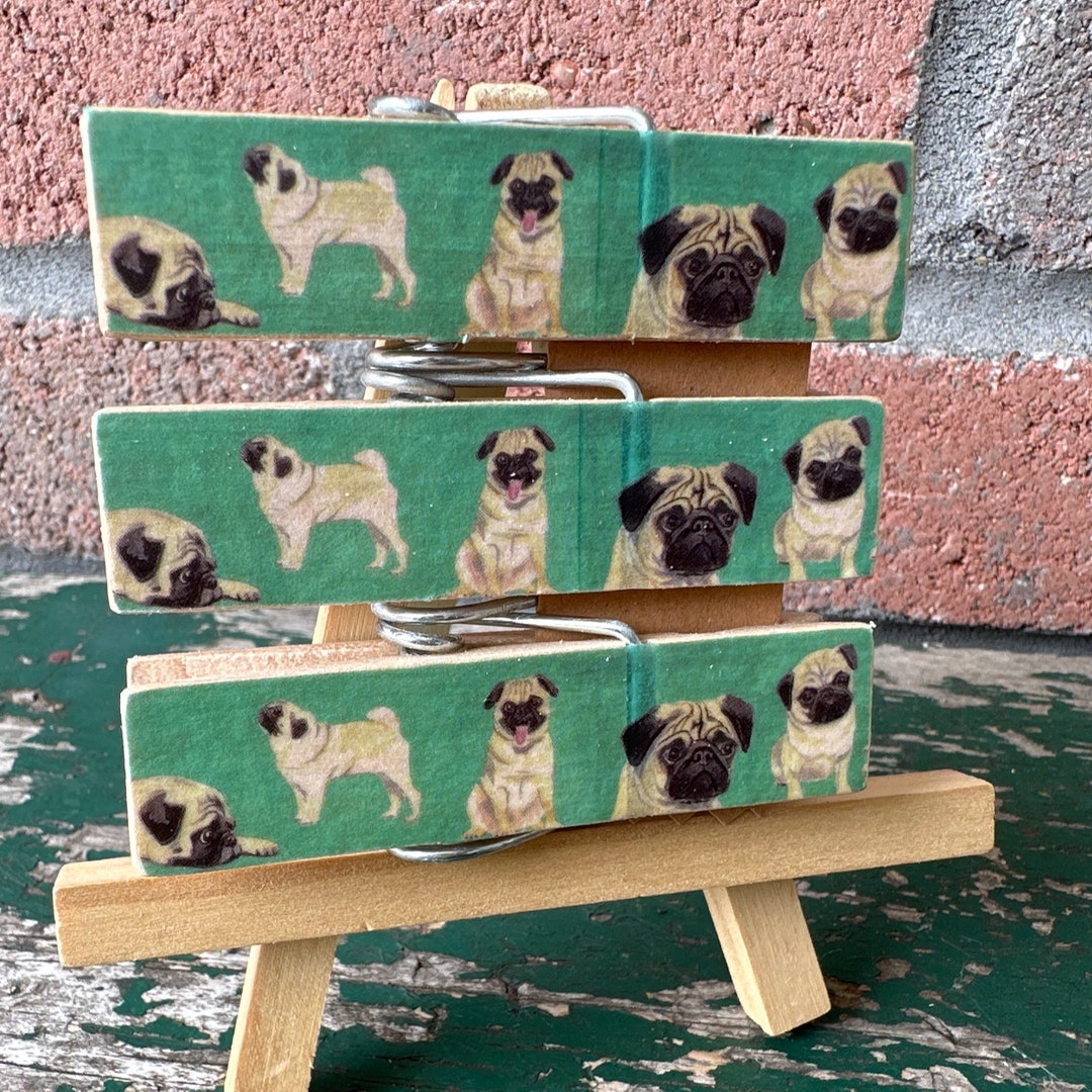 Pug Puppy Chip Clips, Decorative Snack Bag Clips - Party Favors - - Etsy