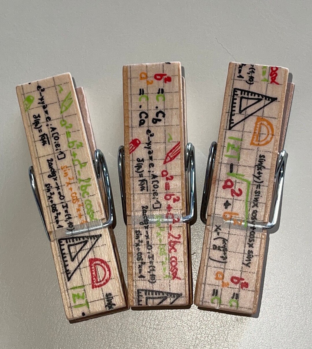 Math Algebra Calculus Chip Snack Clips - Etsy