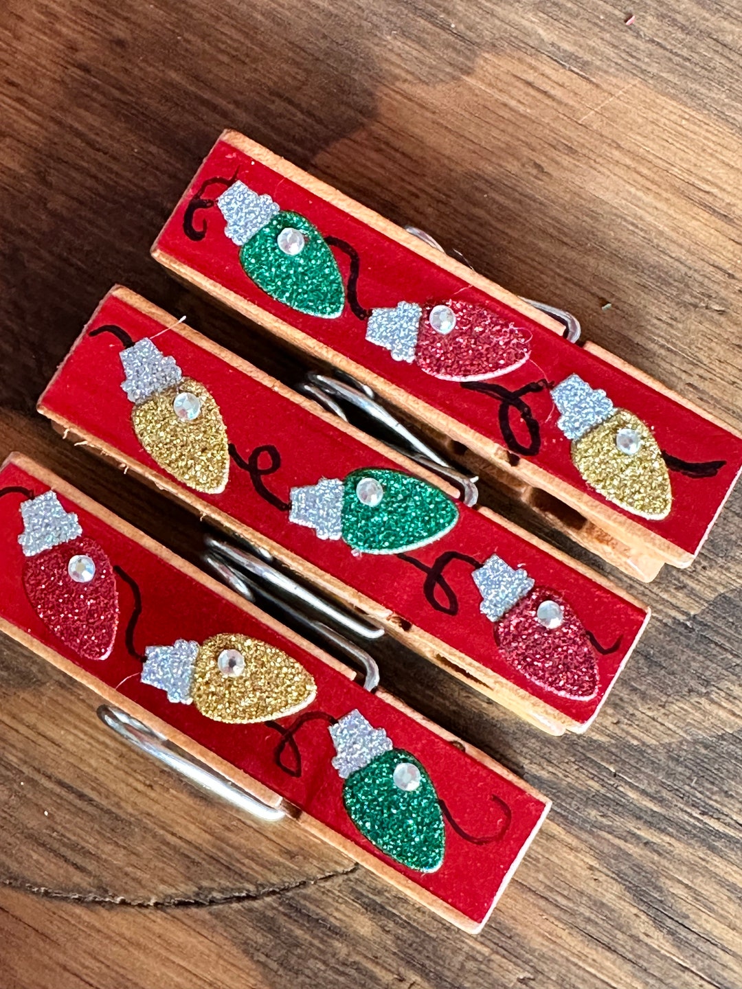 NEW Christmas Holiday Lights Chip Bag Clips Stocking Stuffer - Etsy