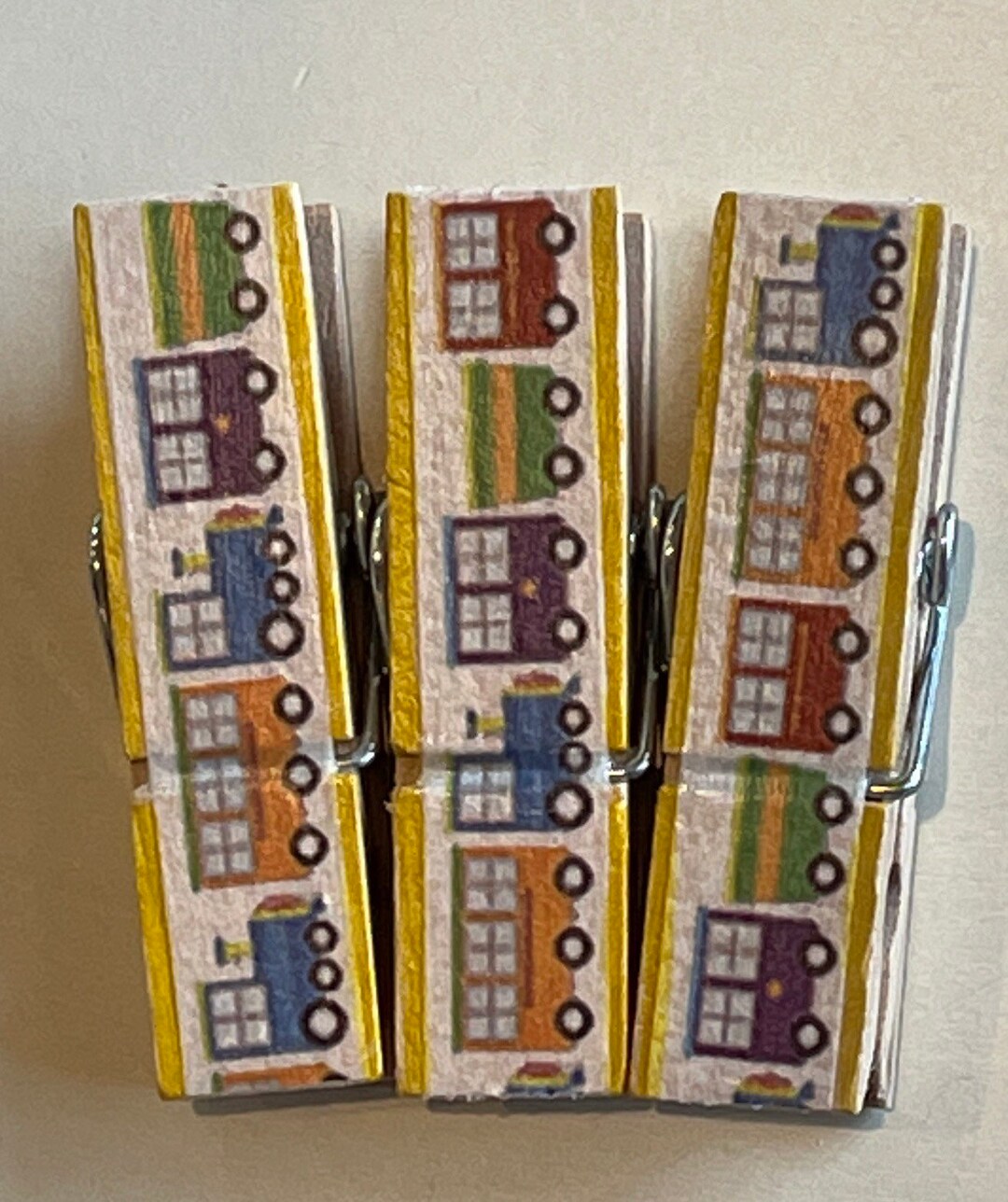 Handmade Choo Choo Train Chip Snack Clips Set/3 - Etsy