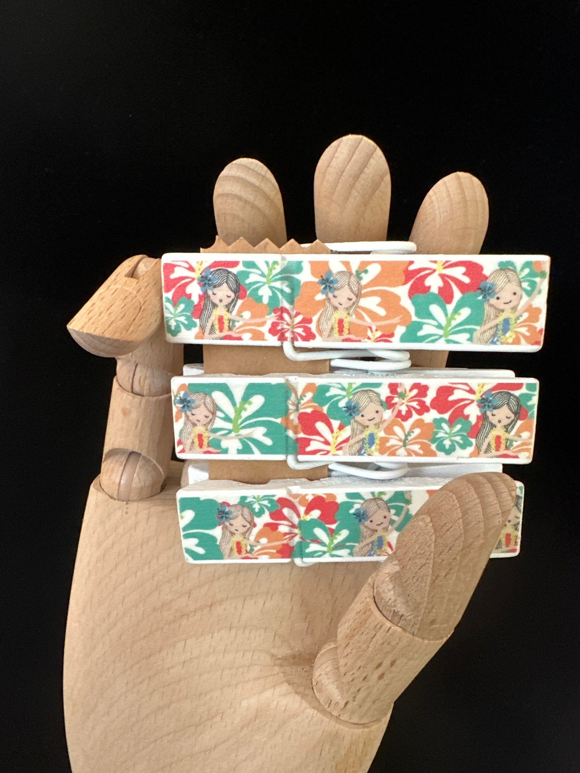 NEW Hawaiian Hula Girl Snack Bag Chip Clips Set of 3 - Etsy