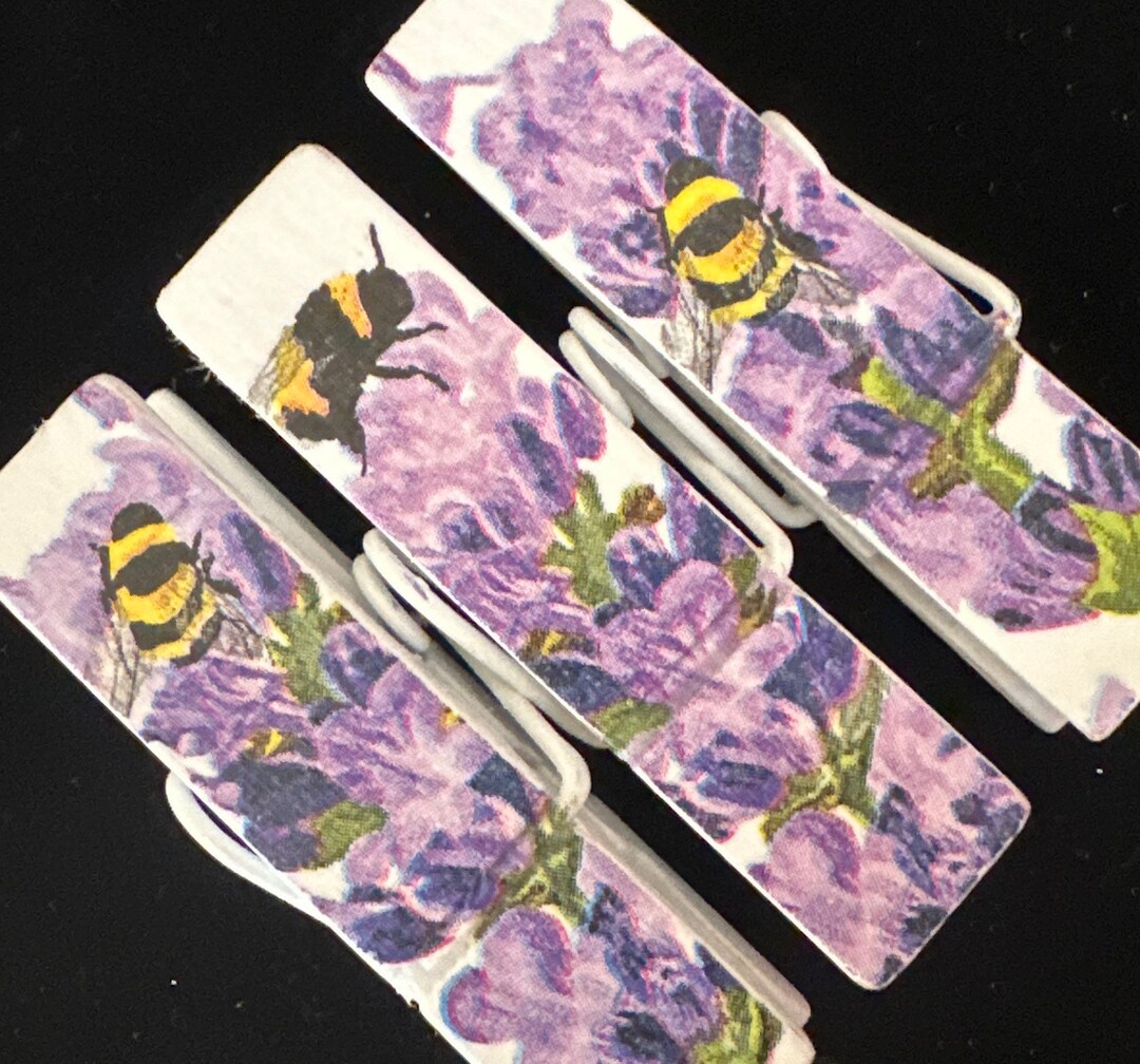 NEW Bees on Blooms Snack Bag Chip Clips Set of 3 - Etsy