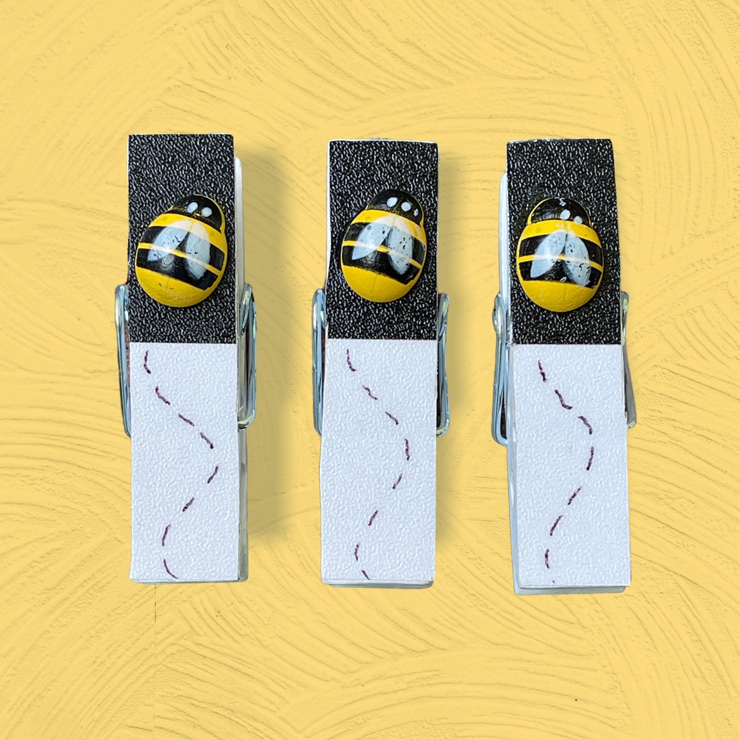 Magnetic Bumble Bee Bag Chip Clip Set/3 - Etsy