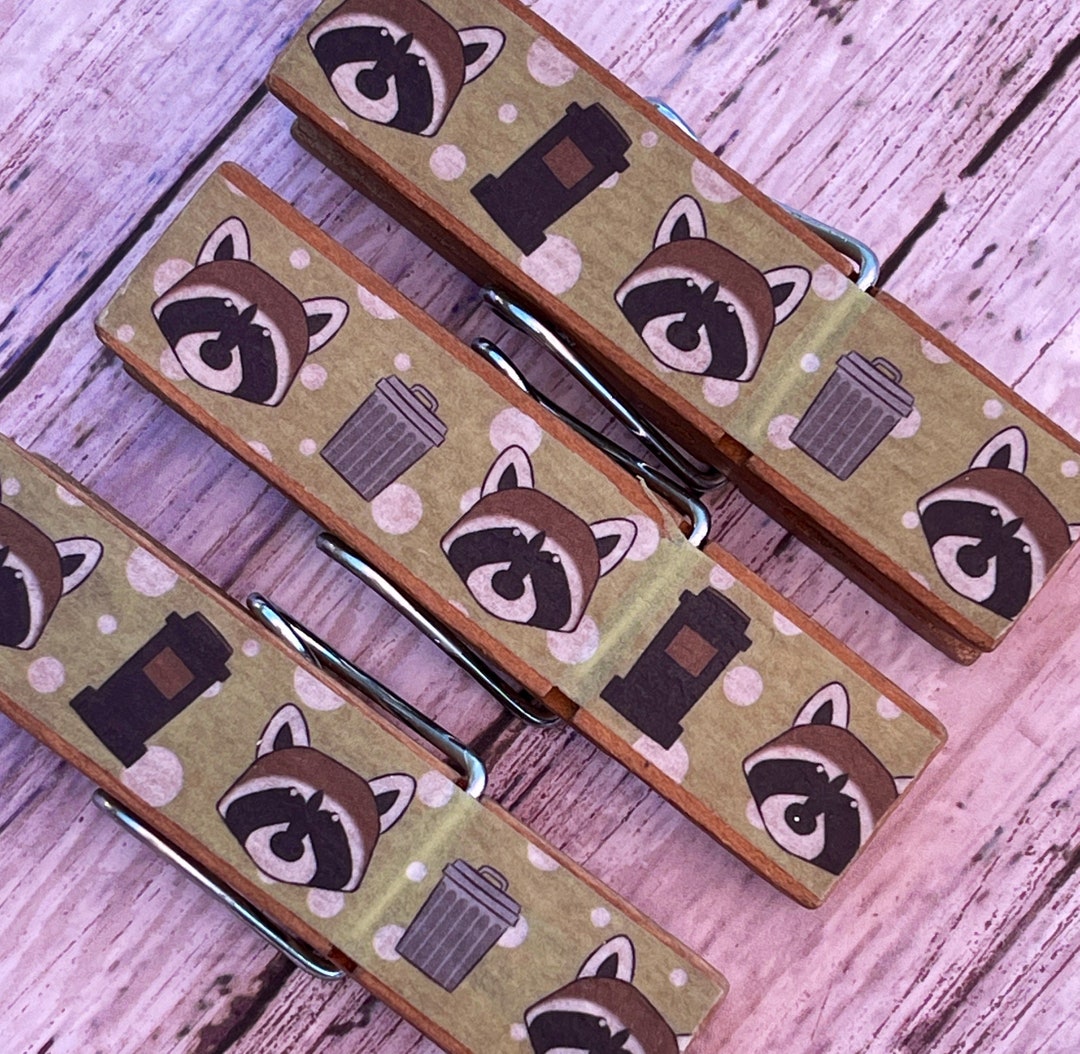 Raccoons Chip Snack Clips Set/3 - Etsy