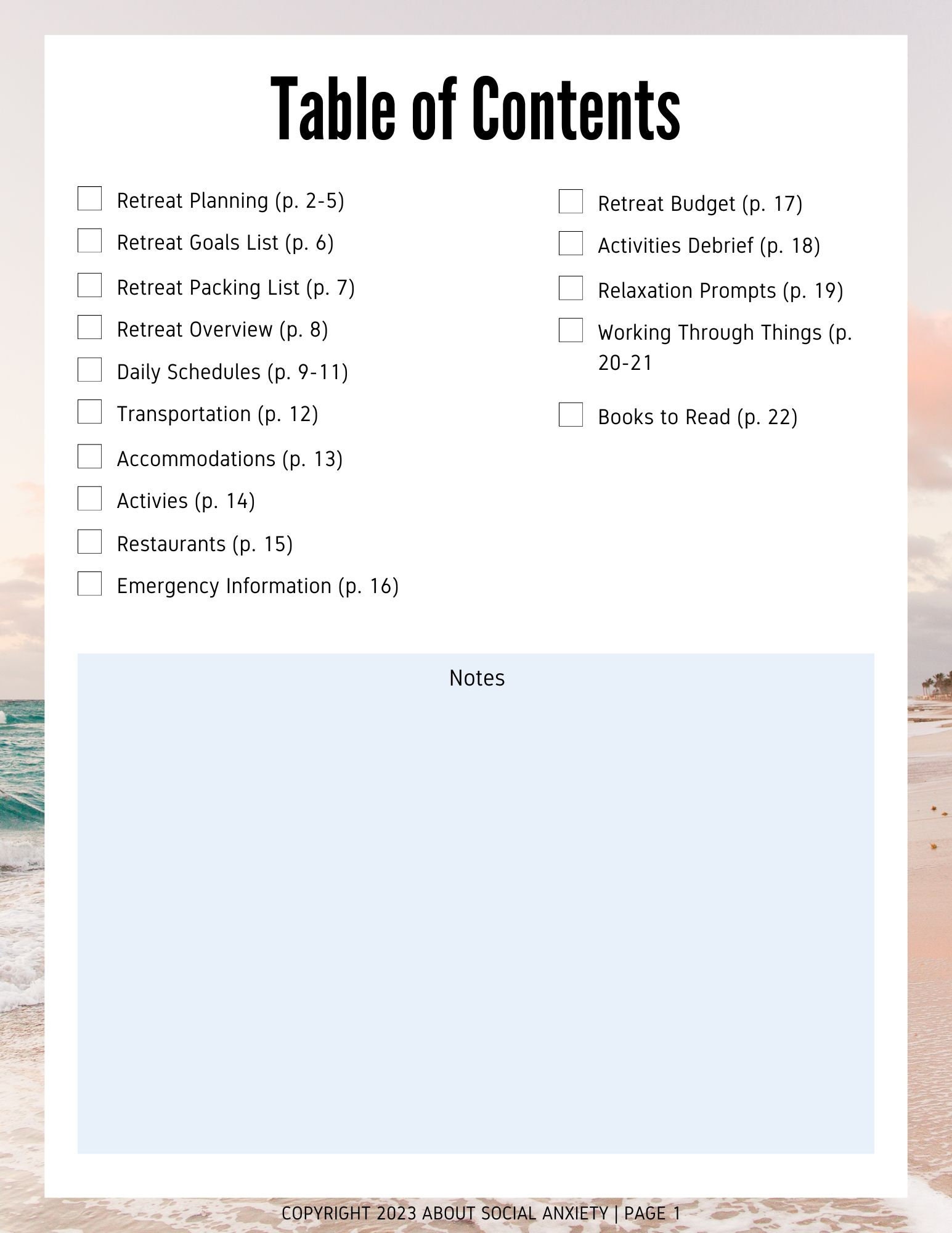 DIY Mental Health Retreat Planner - Etsy