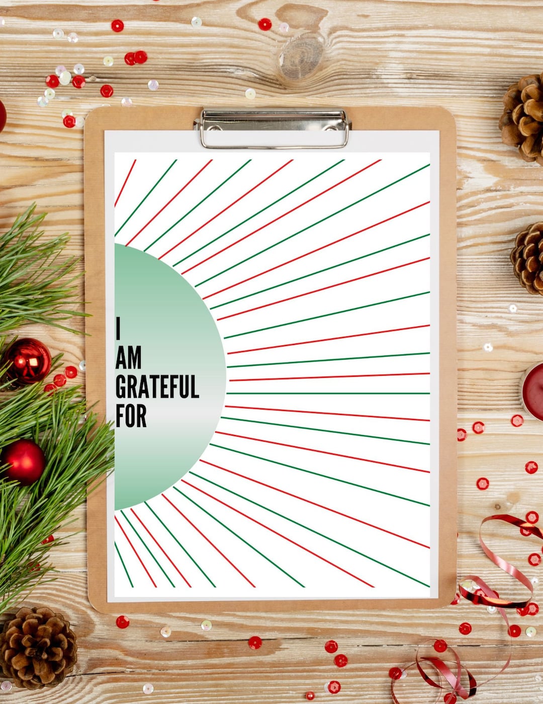 Christmas Gratitude Worksheet - Etsy