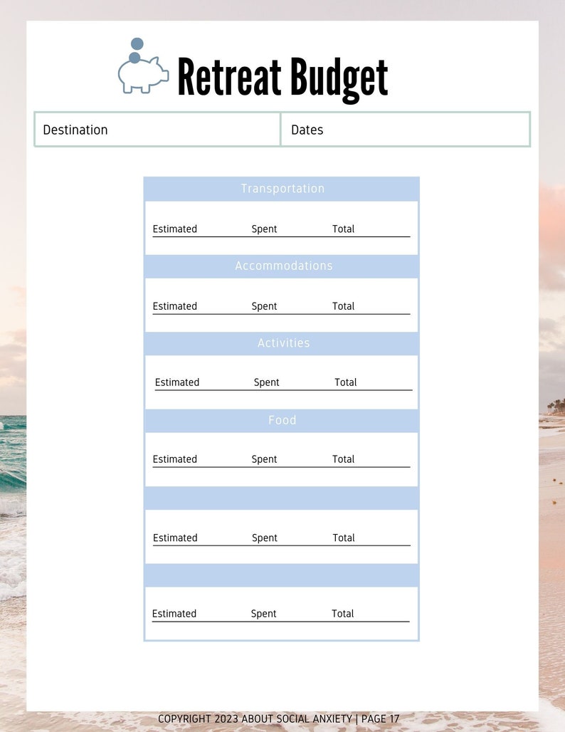 DIY Mental Health Retreat Planner - Etsy