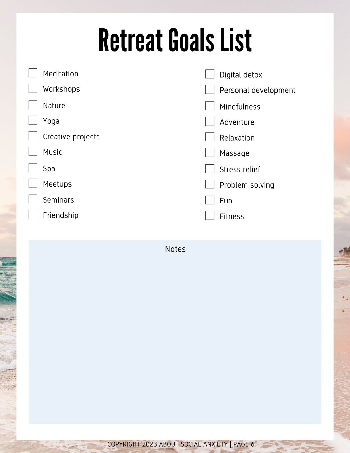 DIY Mental Health Retreat Planner - Etsy