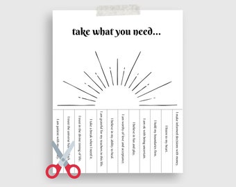 Take What You Need Printable Tear Away Poster, Please Take What You ...