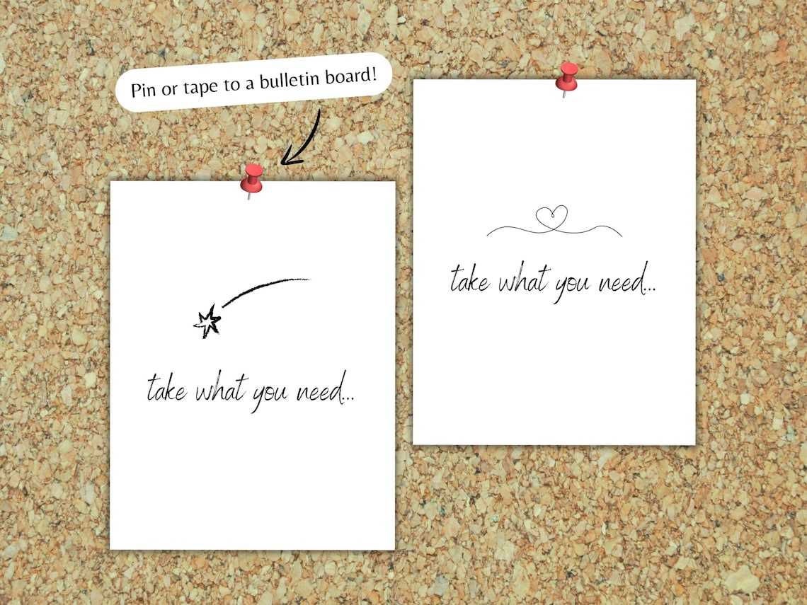 Take What You Need - Sign - Printable Poster - Digital Download - Etsy