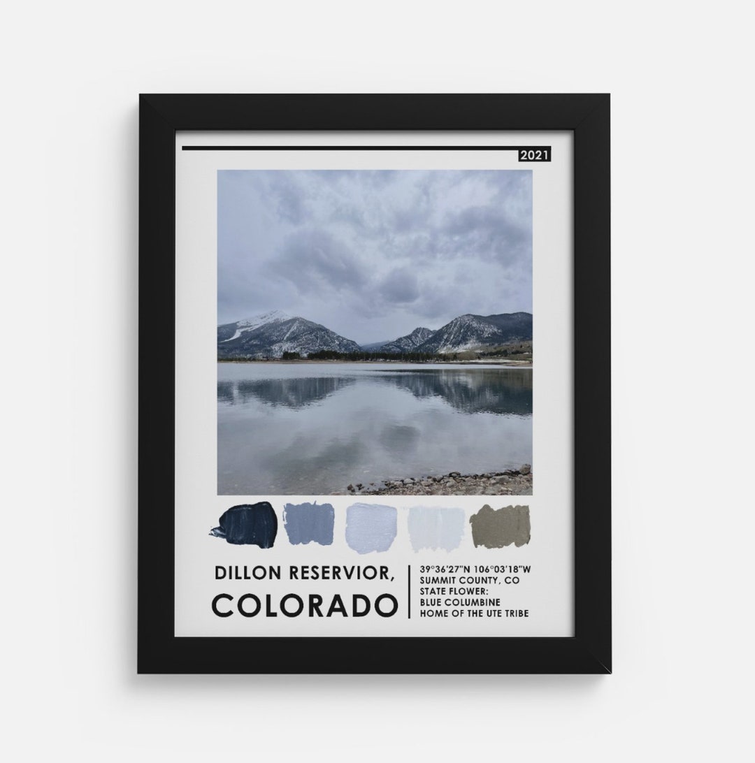 Dillon Reservoir, Colorado Print With Frame - Etsy