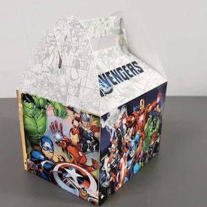 Super Hero Theme | Party Favor Boxes | Birthday | Baby Shower | Wedding ...