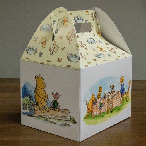 Pooh Bear Theme Party Favor Boxes Birthday Baby Shower | Etsy