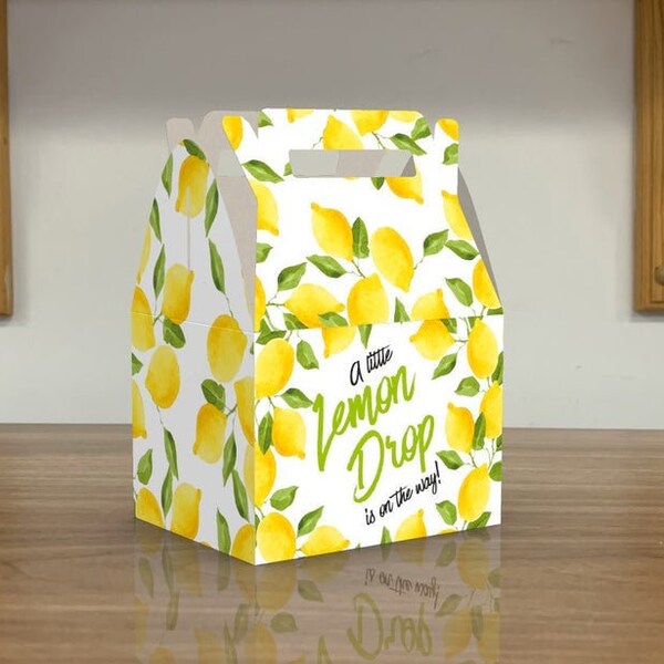 Lemon Favor Boxes - Etsy
